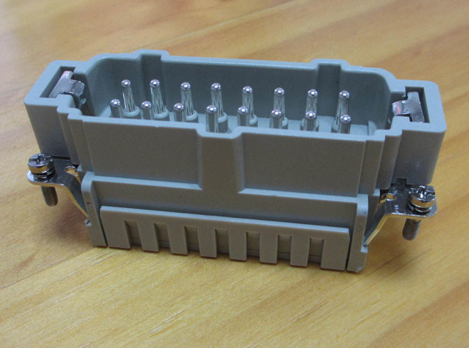 Ten Pins Rectangle Male Connector Injection Moulding Services OEM / ODM ...